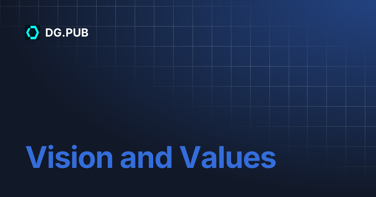 Vision and Values | DG.PUB